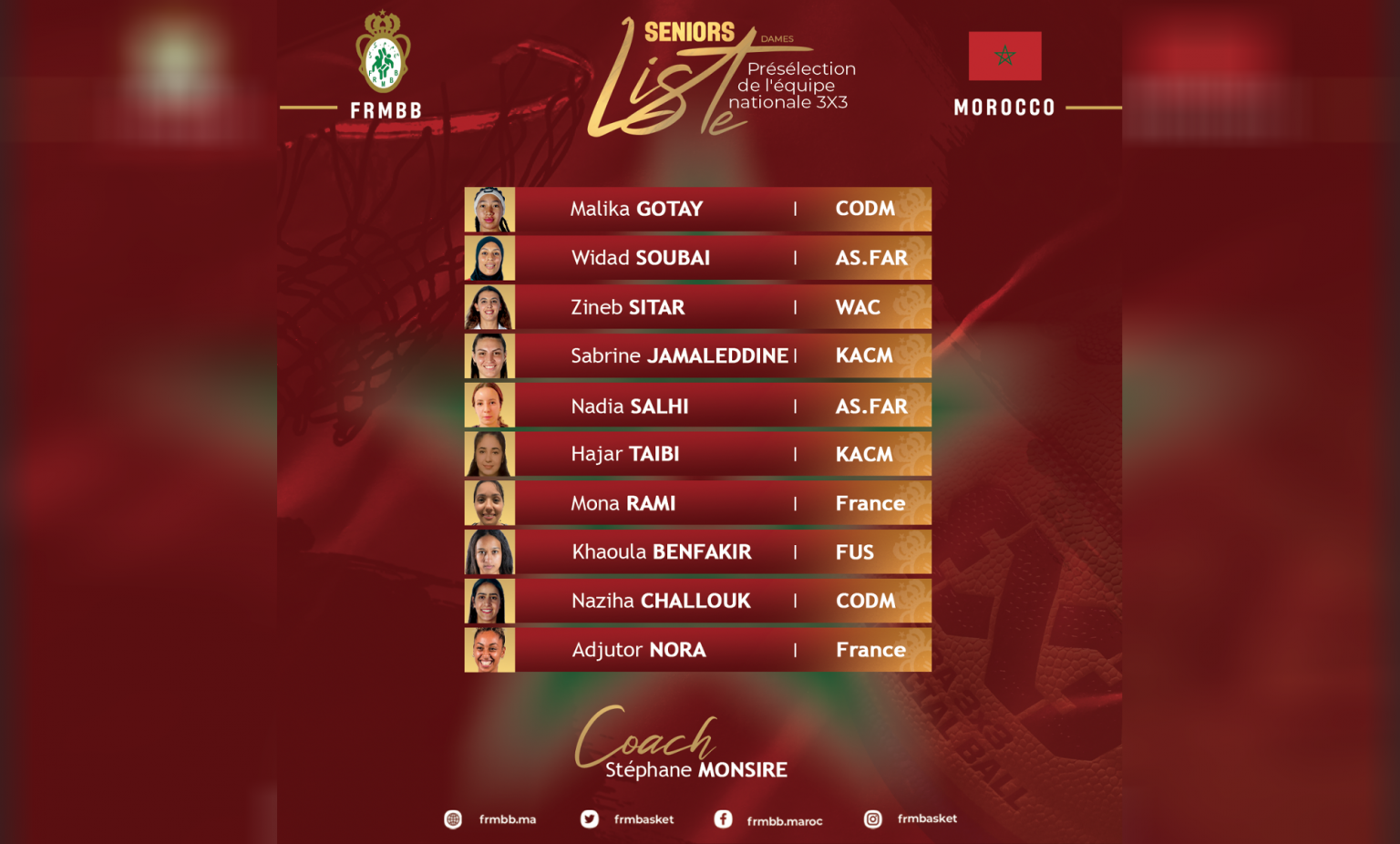 Fédération Royale Marocaine de BasketBall - FRMBB.MA